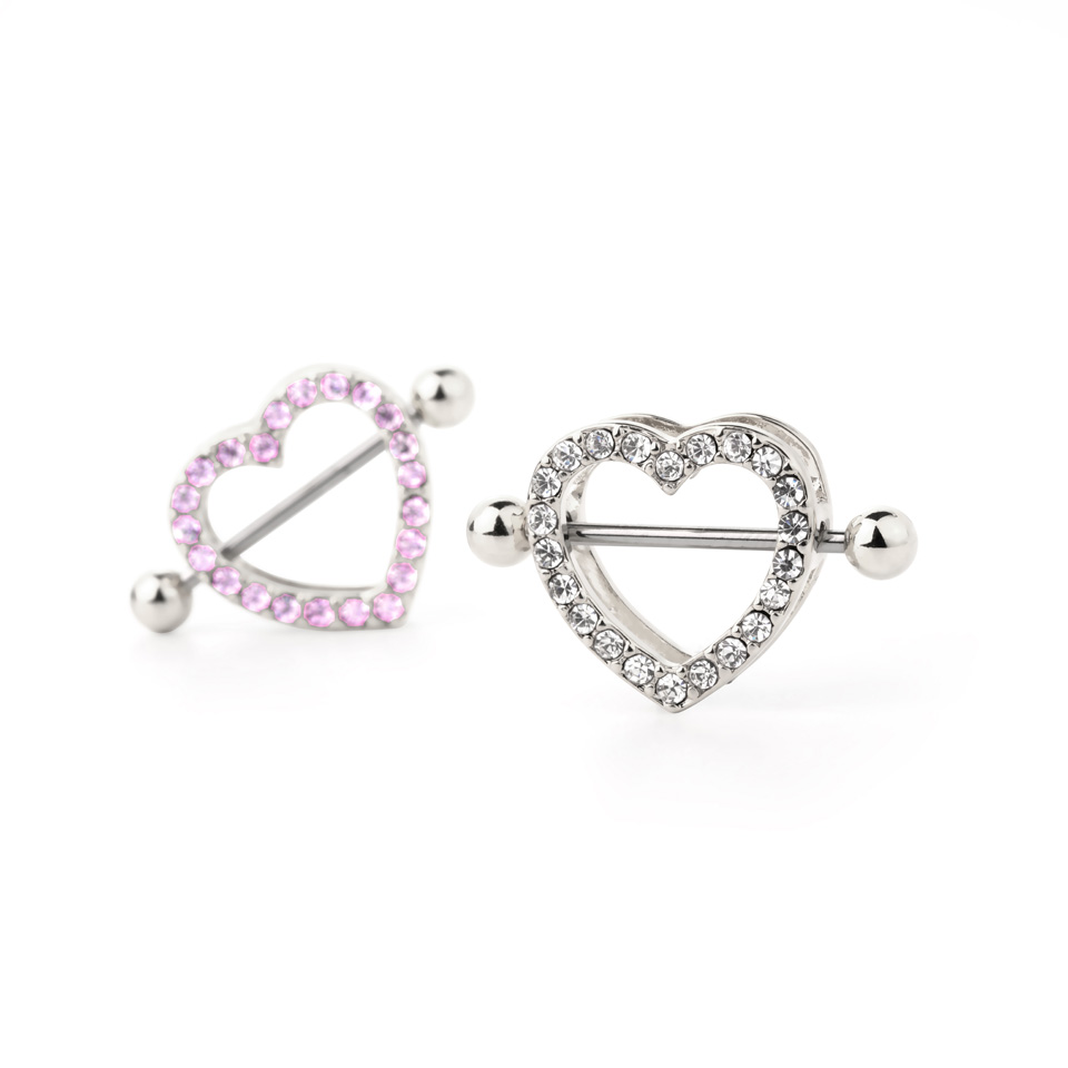 Piercing al capezzolo a forma di cuore - Vedi di più qui